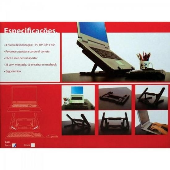 Suporte Para Notebook Com Altura Regulável 3 Posições - Guia da Loja