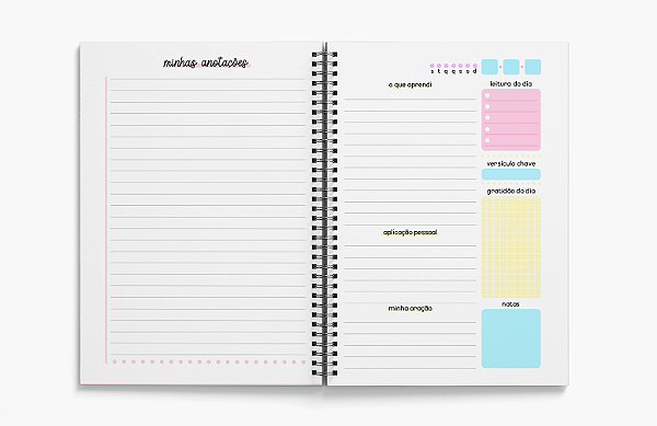 Devocional Para Estudos Biblicos Versiculos Seja Forte Candy - Papelletos Papelaria