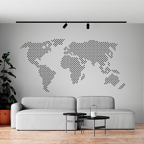 Papel de Parede Mapa mundi em Bolinhas | AloPapers.com.br - Alô Papers