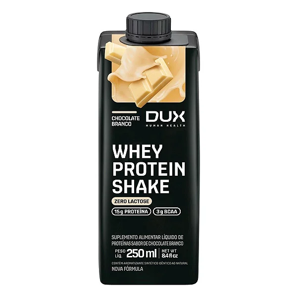 Shake Chocolate Branco 250ml - Dux Nutrition - FitoNatureza