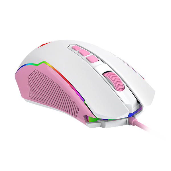 MOUSE RANGER BRANCO COM ROSA - Redragon Store