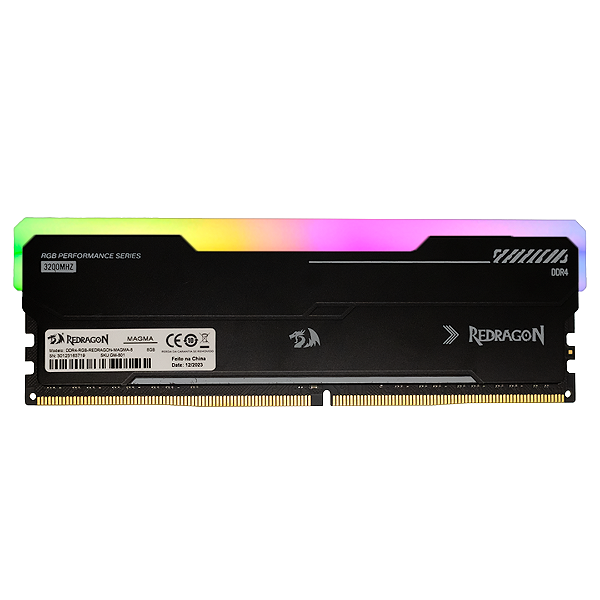 MEMÓRIA DDR4 REDRAGON MAGMA 3200MHZ/CL16 8GB RGB - Redragon Store