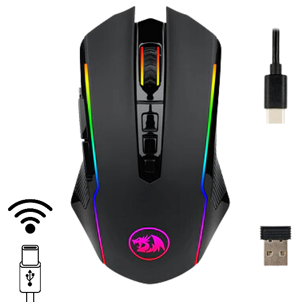 Mouse Gamer Redragon Ranger Lite Wireless M910-ks Preto - Redragon Store