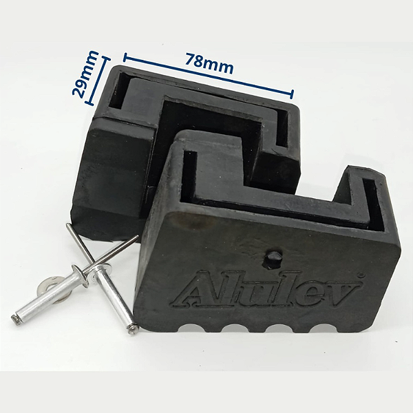 Pés de Borracha para Escada Fibra Extensível Alulev | RM Escadas - RM ...