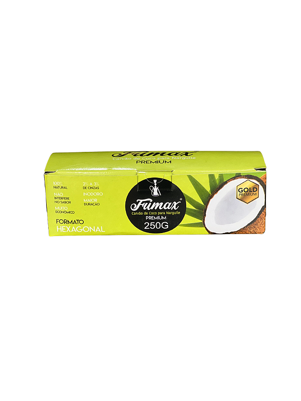 Carvão Fumax Hexagonal - 250g - Tabacaria Premium
