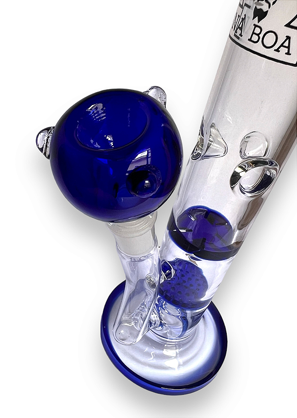 Bong de Vidro Na Boa 26cm - Azul - Tabacaria Premium