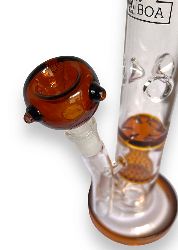 Bong de Vidro Na Boa 26cm - Marrom - Tabacaria Premium