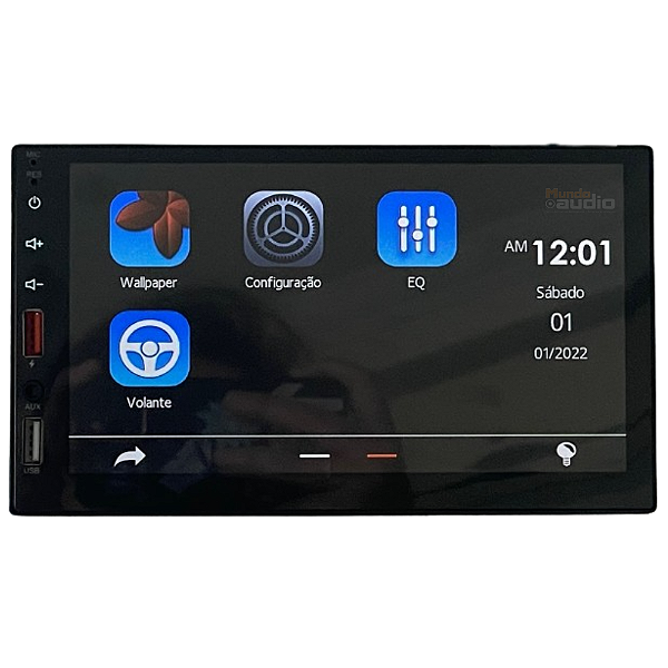 Multimidia Mp5 Combat 7" Bluetooth com Carplay e Android Auto - Mundo Audio