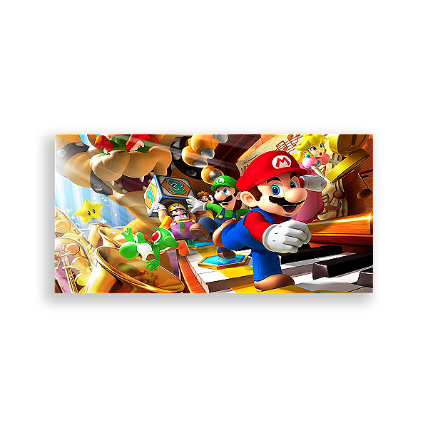 Painel Retangular - Super Mario - Sublimado 3D - Sublitex painéis