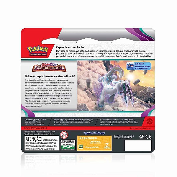 Blister Quadruplo Pokémon Evoluções Em Paldea Varoom Shopdg Sua