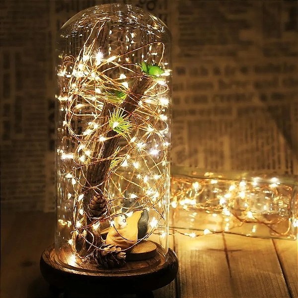 Fio de LED - Branco - 5 Metros - 01 UN - Artlille - Rizzo - Rizzo Balões