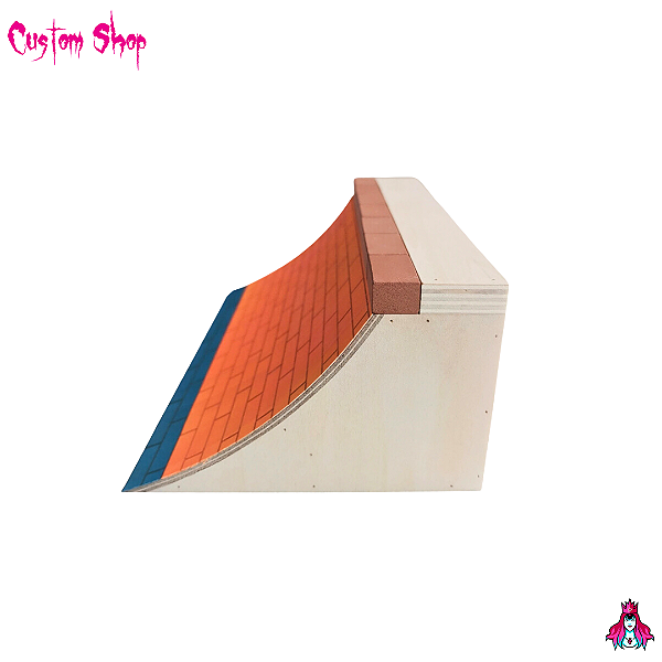 Obstáculo *Quarter Ramp* C/ Mini Tijolos marca *Custom* linha *Wood ...