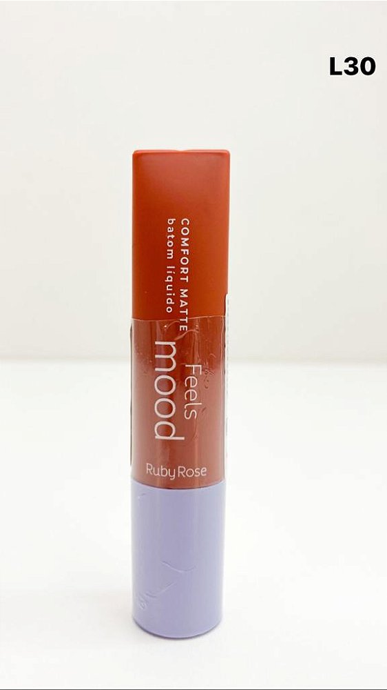 BATOM LÍQUIDO COMFORT MATTE FEELS MOOD RUBY ROSE - La’ Make