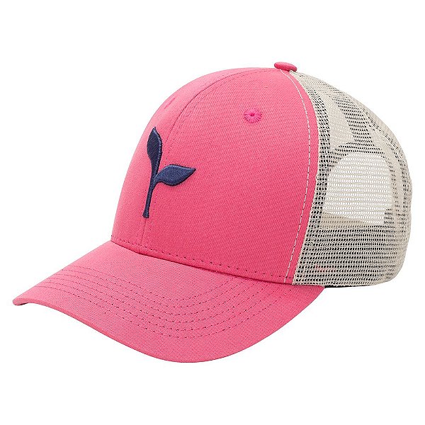 BONÉ ROSA COM LOGO AZUL - Vida no Campo | Feito para quem vive no Campo.