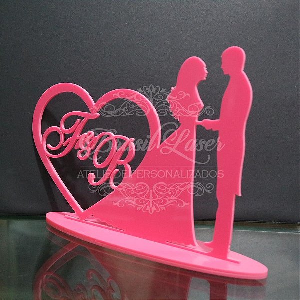 Topo de Bolo Personalizado - Brasillaser Ateliê de Personalizados