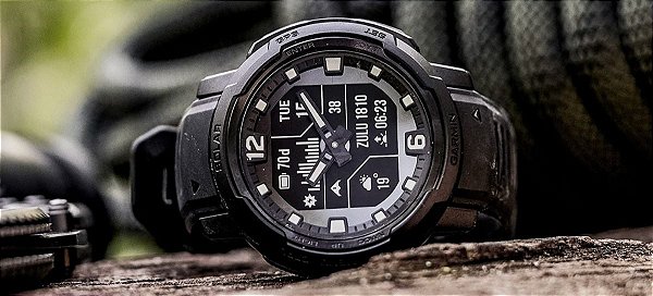 Relógio Gps E Monitor Cardíaco Garmin Instinct Tactical Crossover Solar