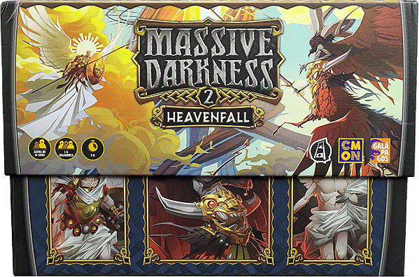 Organizador (INSERT MDF) para Massive Darkness 2: Heavenfall + Board Band (Elástico ...
