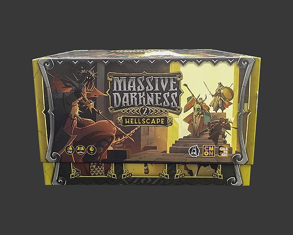 Organizador (INSERT MDF) para Massive Darkness 2: Hellscape + Board Band (Elástico) - Bucaneiros ...