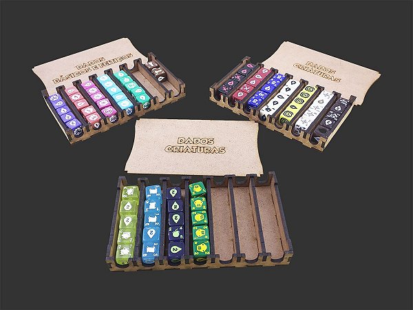 Organizador (INSERT MDF) para Quarriors! - Bucaneiros Jogos - Board ...