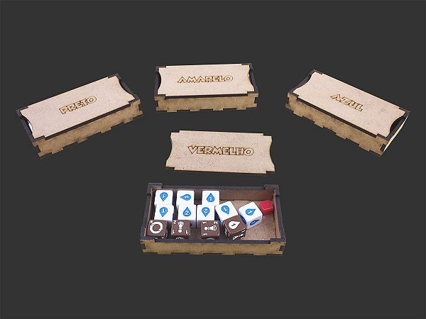 Organizador (INSERT MDF) para Quarriors! - Bucaneiros Jogos - Board ...