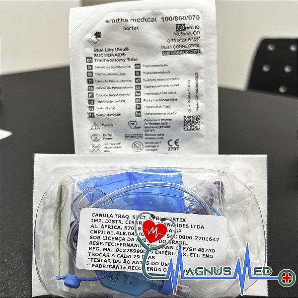 Cânula de Traqueostomia Blue Line Ultra Suctionaid Ref: 100/860 ...