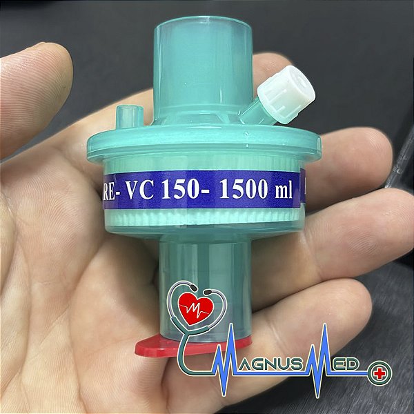 KIT - Filtro HMEF Bacteriano (estéril com Traqueia) Adulto VC 150-1500 ...
