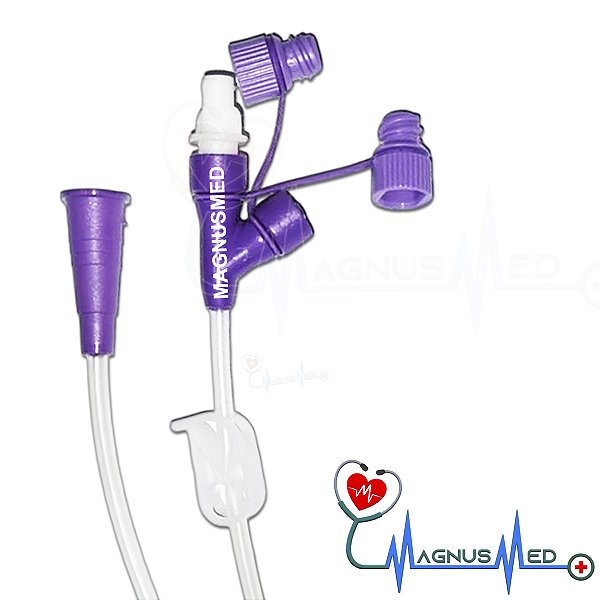 Kit Sonda Gastrostomia Botton ( Mickey ) Mic-key Silicone + Extensor ...