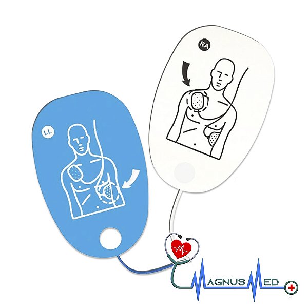 Eletrodo - Pás Adesivas Para Desfibrilador Instramed Ad/Inf ( CARDIOMAX , DEA , DUALMAX , APOLUS ...
