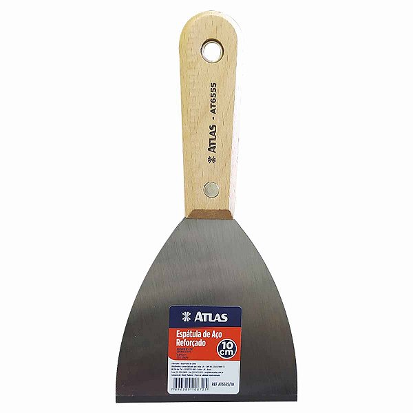 Espatula de Aço Cromado com Cabo Plástico Resistente ATLAS - Parafusos ...