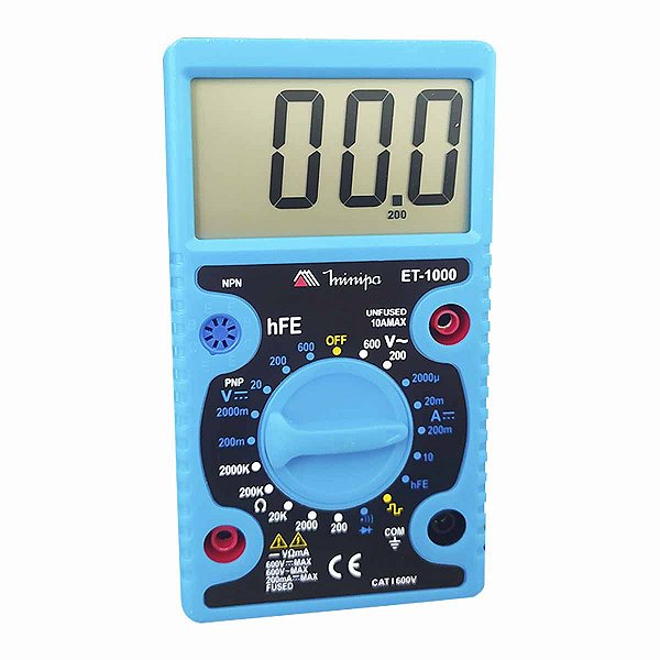 Multimetro Digital Portátil Profissional ET-1000 MINIPA - Parafusos e ...