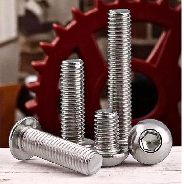 Parafuso Allen Inox M5 Cabeça Abaulada Rosca Grossa MA - Parafusos e ...