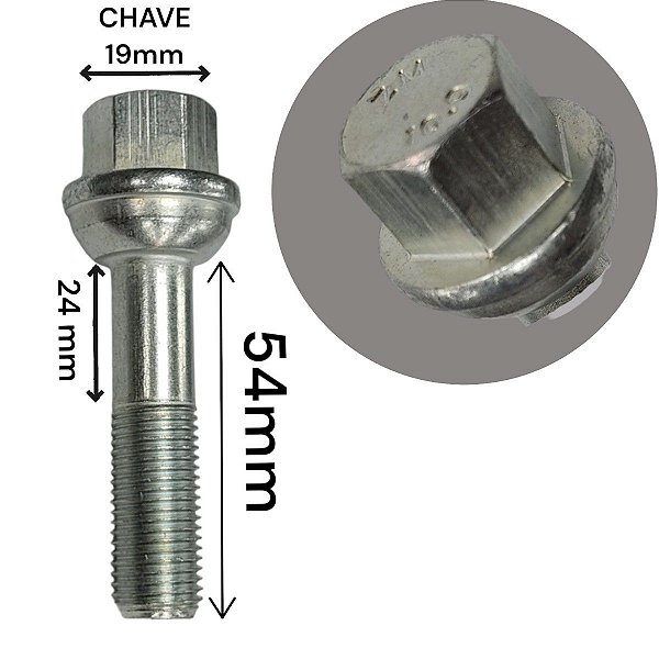 Parafuso De Roda Sprinter M14 X 54mm Ch 19 Comp 1,5 Fio - Parafusos e ...