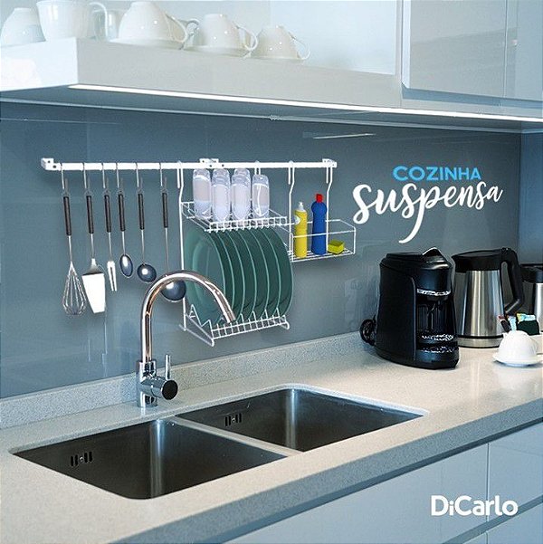 Kit Cozinha Suspensa 10 Pç Dicarlo | Armazém BR - armazembr.com.br