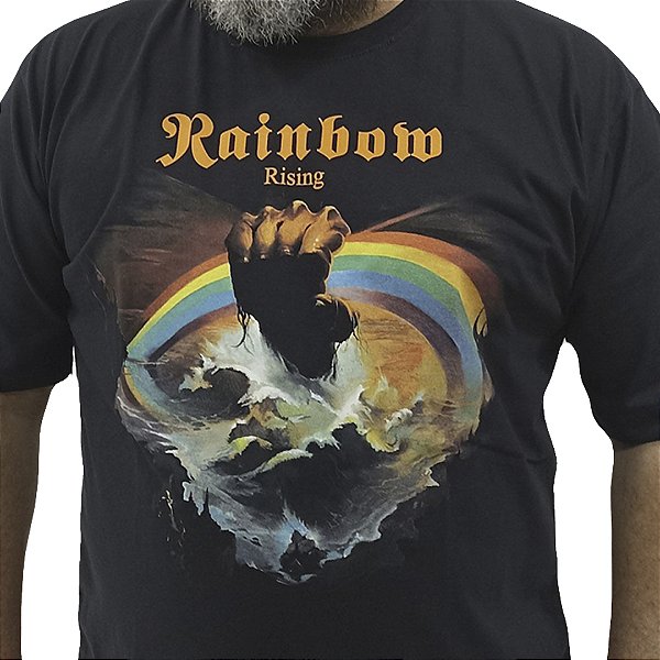 Camiseta Rainbow Rising - Véio do Rock