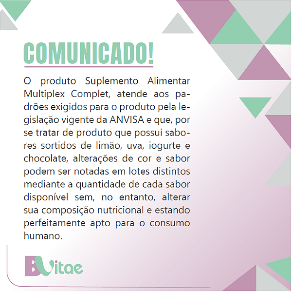 Super Multiplex Complet Vitamins & Minerals 1000mg - Bvitae ...