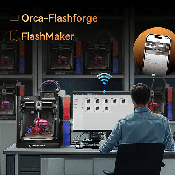 Impressora 3D Flashforge AD5X | Impressão de Alta Velocidade ...