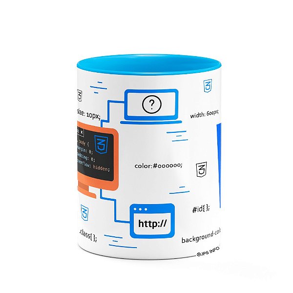 Caneca Dev CSS - B-blue - Fun Geek Store