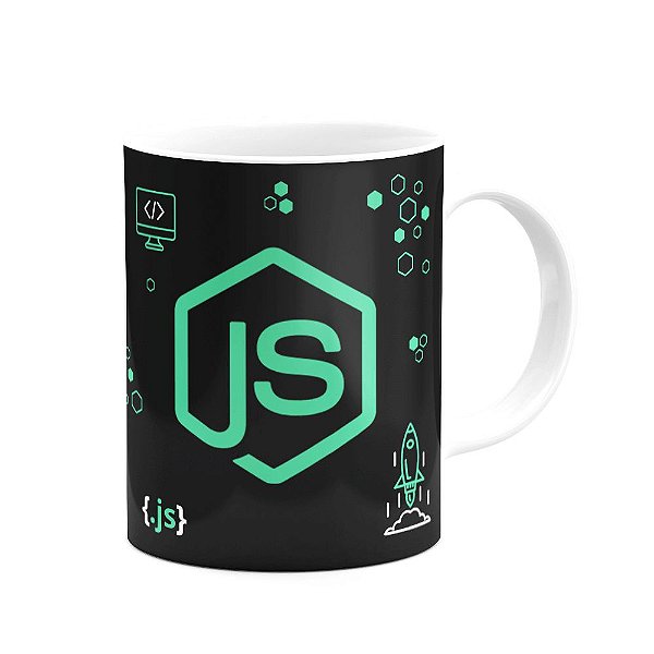 Caneca Dev - New Mug Node JS - B-dark - Fun Geek Store