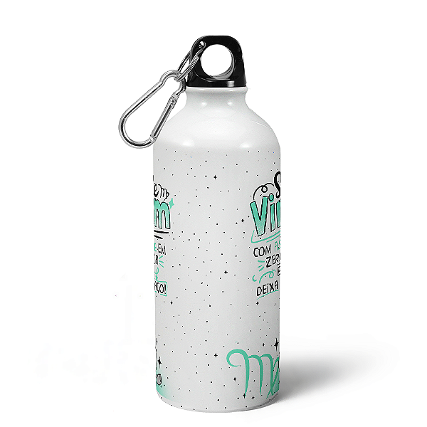 Garrafa Squeeze MQ Funny Signos - Sou de Virgem - 600ml - Fun Geek Store