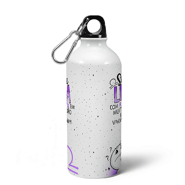Garrafa Squeeze MQ Funny Signos - Sou de Libra - 600ml - Fun Geek Store