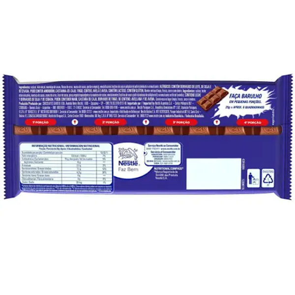 Barra de Chocolate CRUNCH Nestlé - 90G - Santa Cruz Doces: Variedades ...