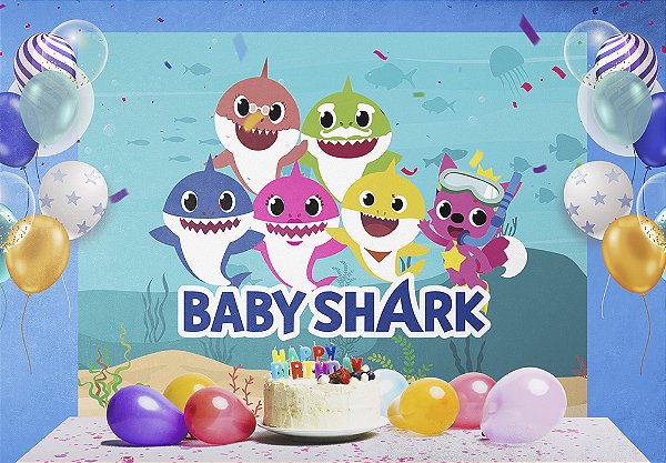 Painel Decorativo Baby Shark - Nave - Dando vida aos seus sonhos!