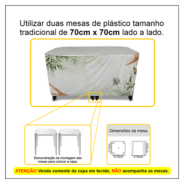 Capa De Mesa Para Festa Em Tecido Veste Fácil - Personalizado - Nave ...