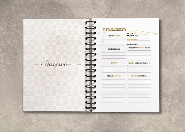 Planner para Trader 17x26cm Capa dura - Personalizados Corporativos