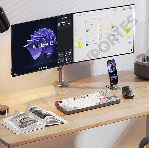 Suporte de Mesa com Pistão a Gás 22 à 32 Polegadas - NB H180 - ABC ...