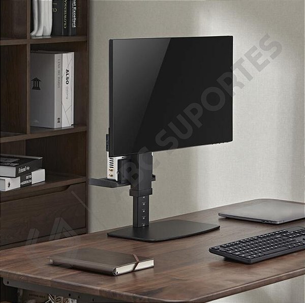 Suporte Mesa ALL-IN ONE com Ajuste Altura Para Monitor e MINI PC - ABC ...