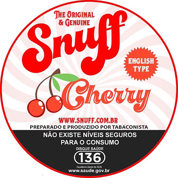 Rapé - Snuff - Cherry - Fornilho.com