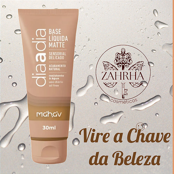Base Líquida Matte Dia a Dia Cor 2 - Mahav - Cobertura e Acabamento Pe ...