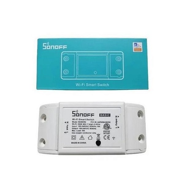 Sonoff Basic RF R2 + Controle RF433 Automação Google Home Alexa ...