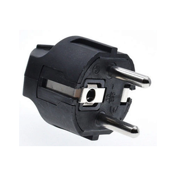 Plug Tomada Macho Padrão Europeu Alemão 16a Alta Qualidade - Luminolândia